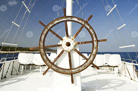 Boat steer stock image. Image of ship, control, adventure - 11845557