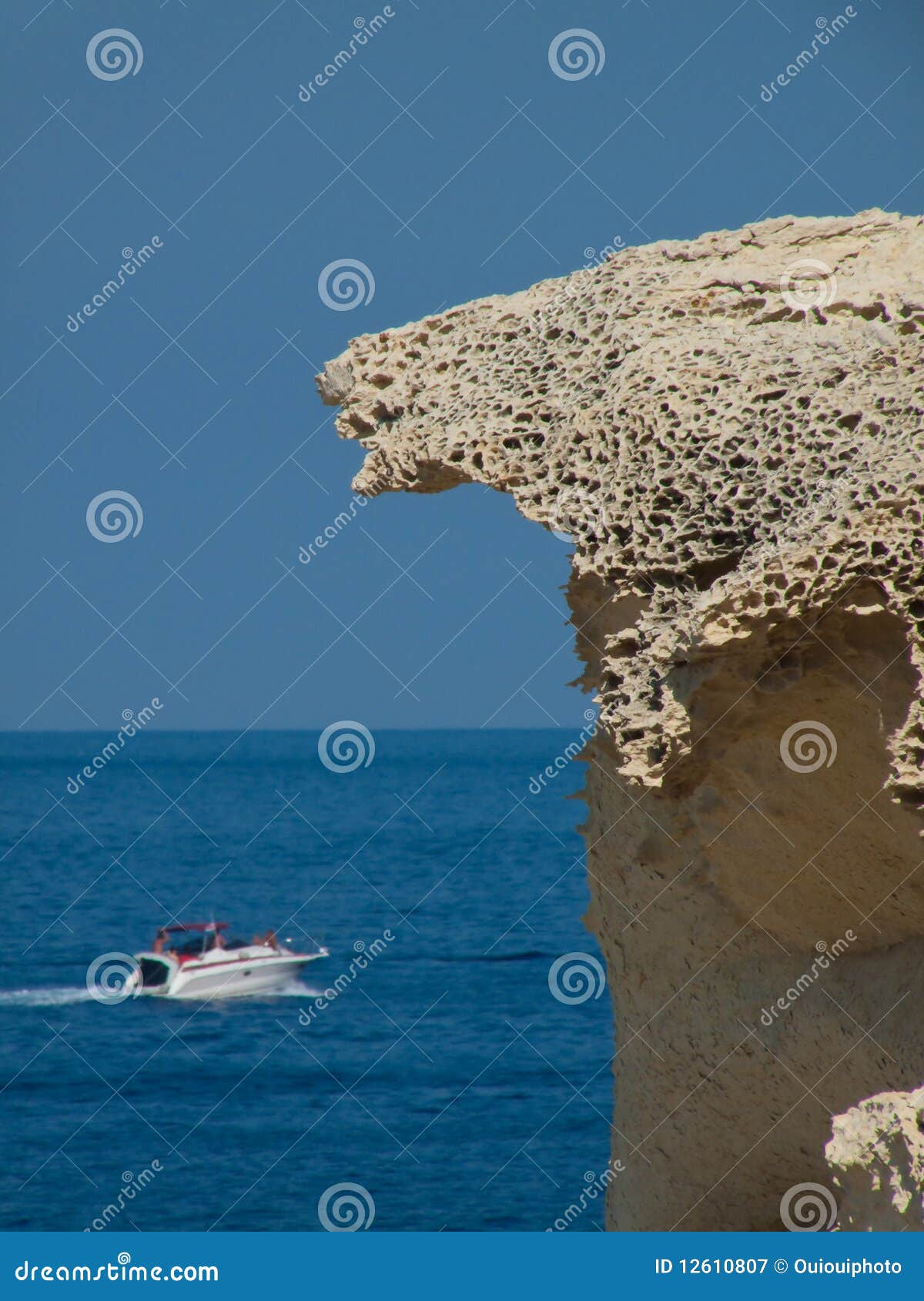 Boat and stone stock image. Image of coast, europe, blue - 12610807