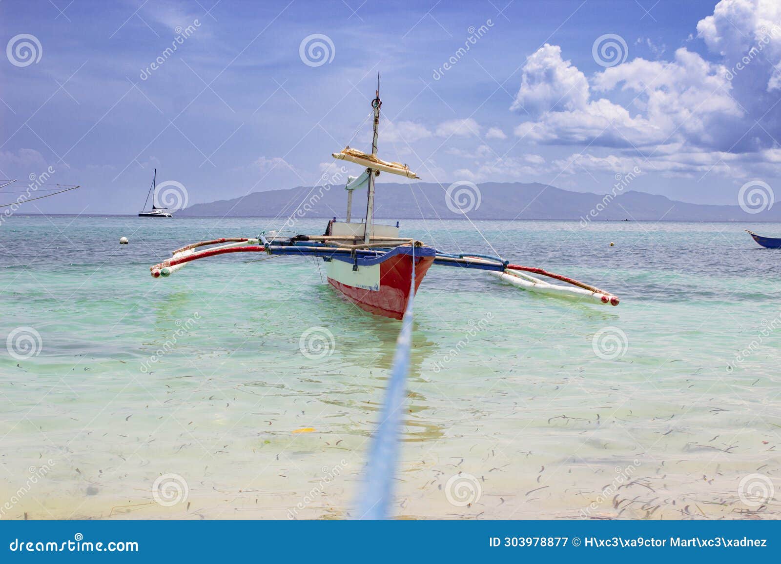 Boat Stranded on a Paradise Beach Stock Image - Image of bright, tree ...