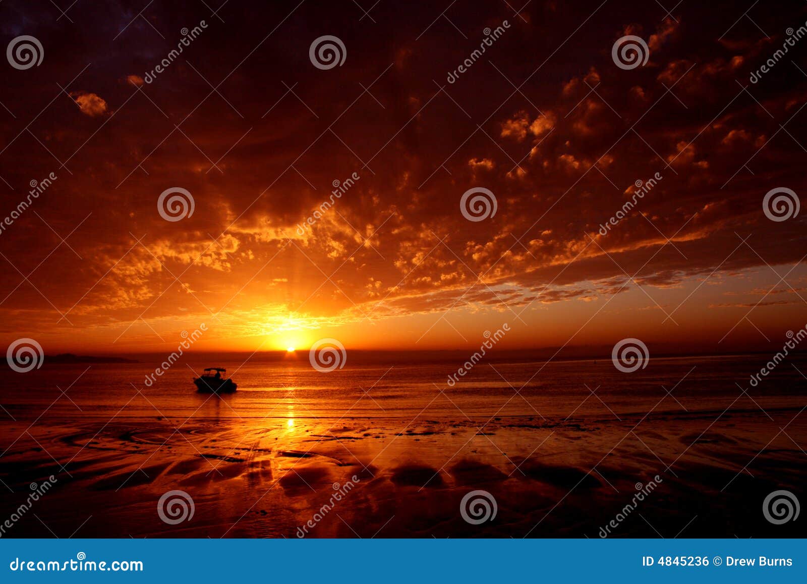 A boat at sunrise stock photo. Image of deep, boat, relaxing - 4845236