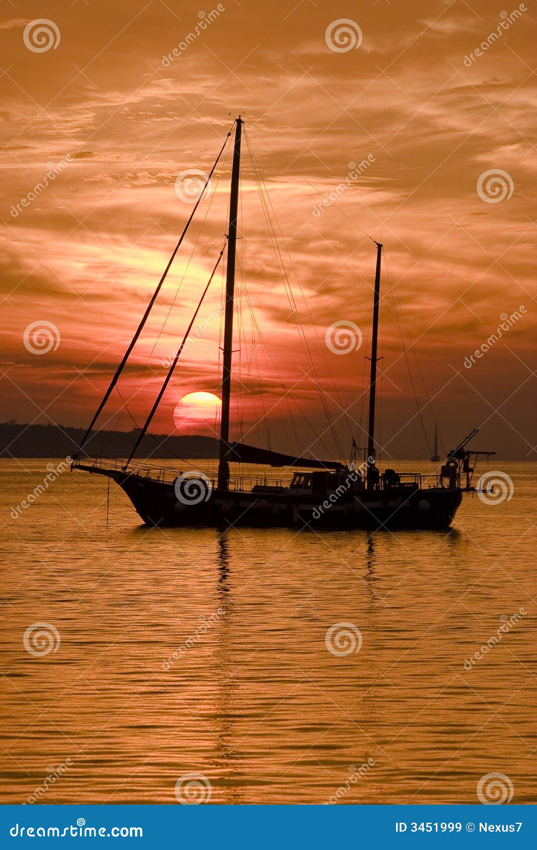 The Boat at the Sunset stock image. Image of captain, sunset - 3451999