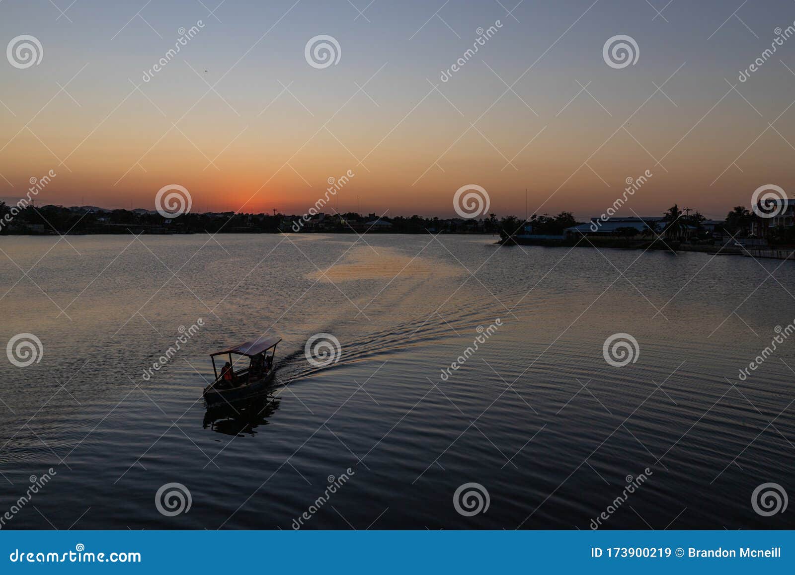 Boat Sunset stock image. Image of sunrise, horizon, view - 173900219
