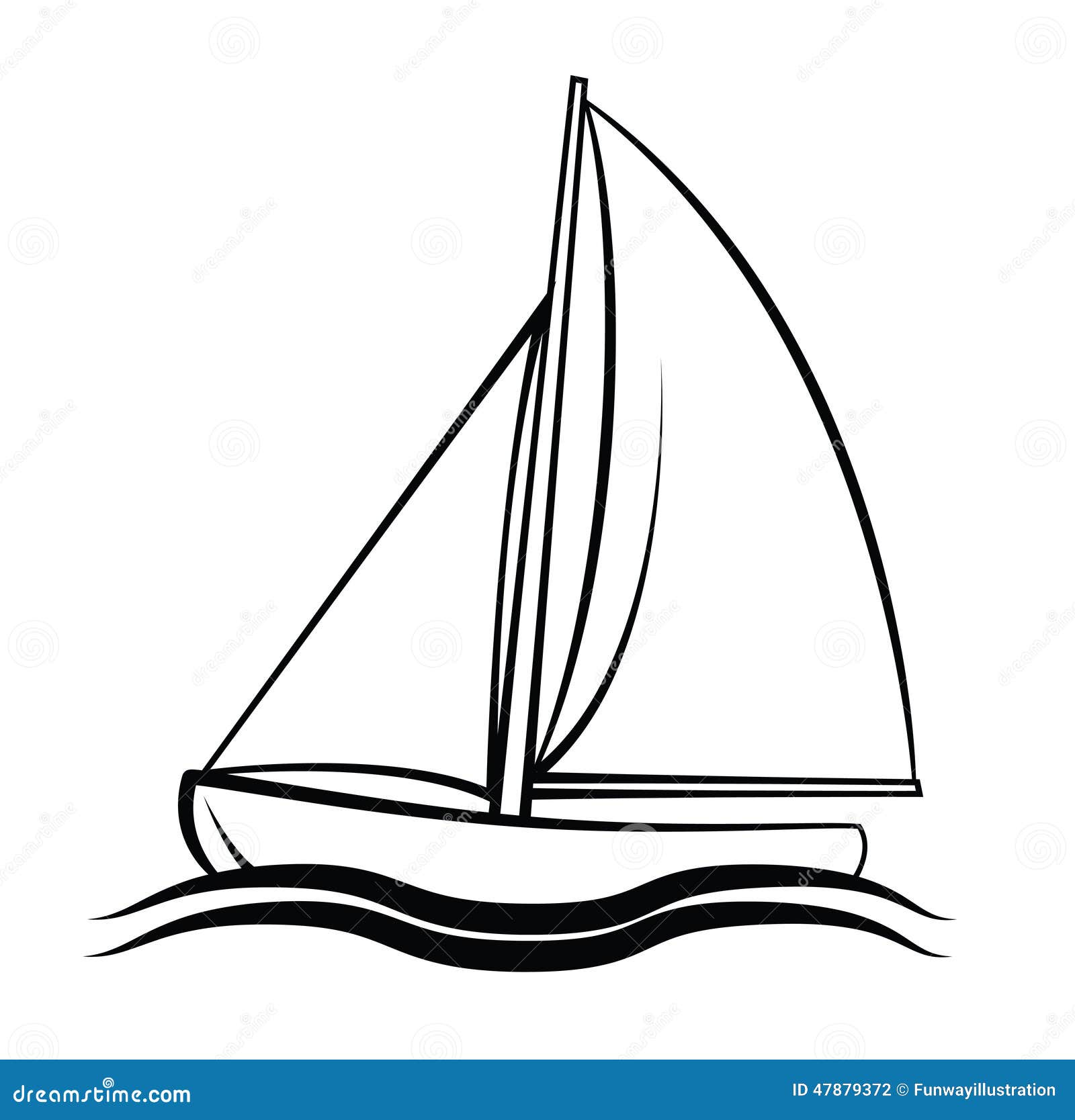 Boat Symbol Logo Vector Illustration | CartoonDealer.com #23596308