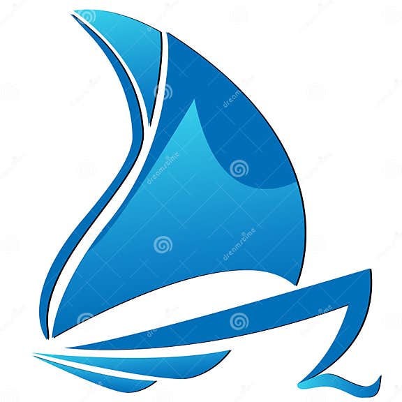Boat symbol logo stock vector. Illustration of ships - 23596308