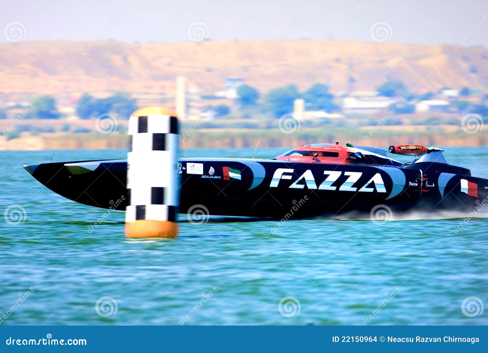 Boat of the team Fazza editorial stock image. Image of race - 22150964