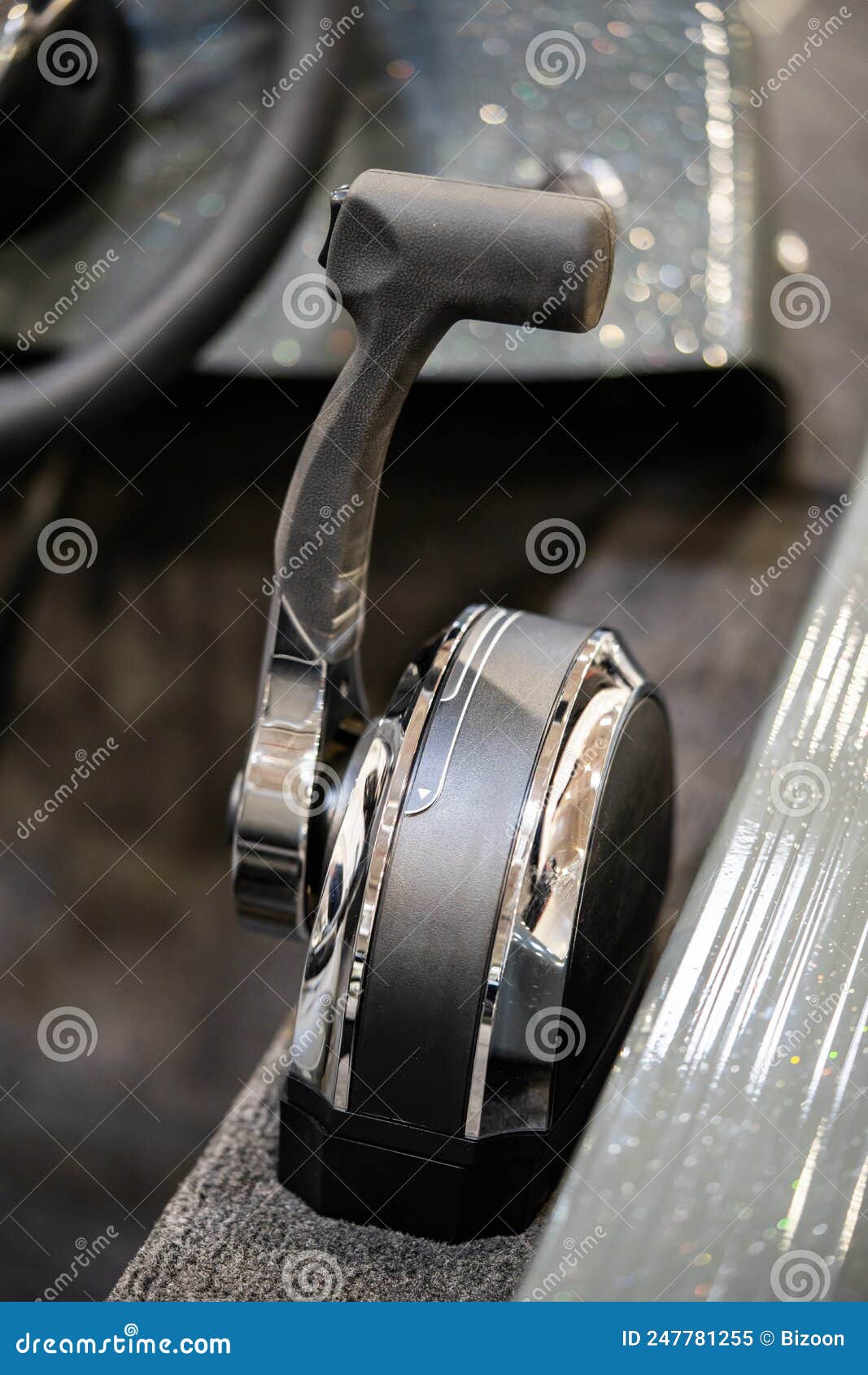 Boat throttle lever stock image. Image of modern, closeup - 247781255