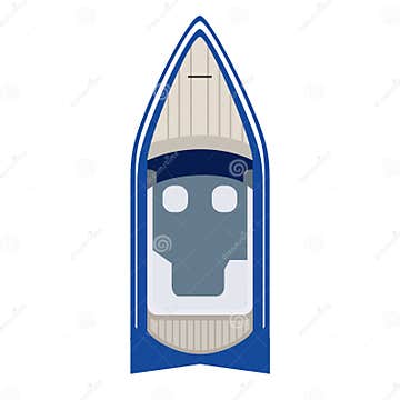 Boat top view stock vector. Illustration of modern, transportation ...