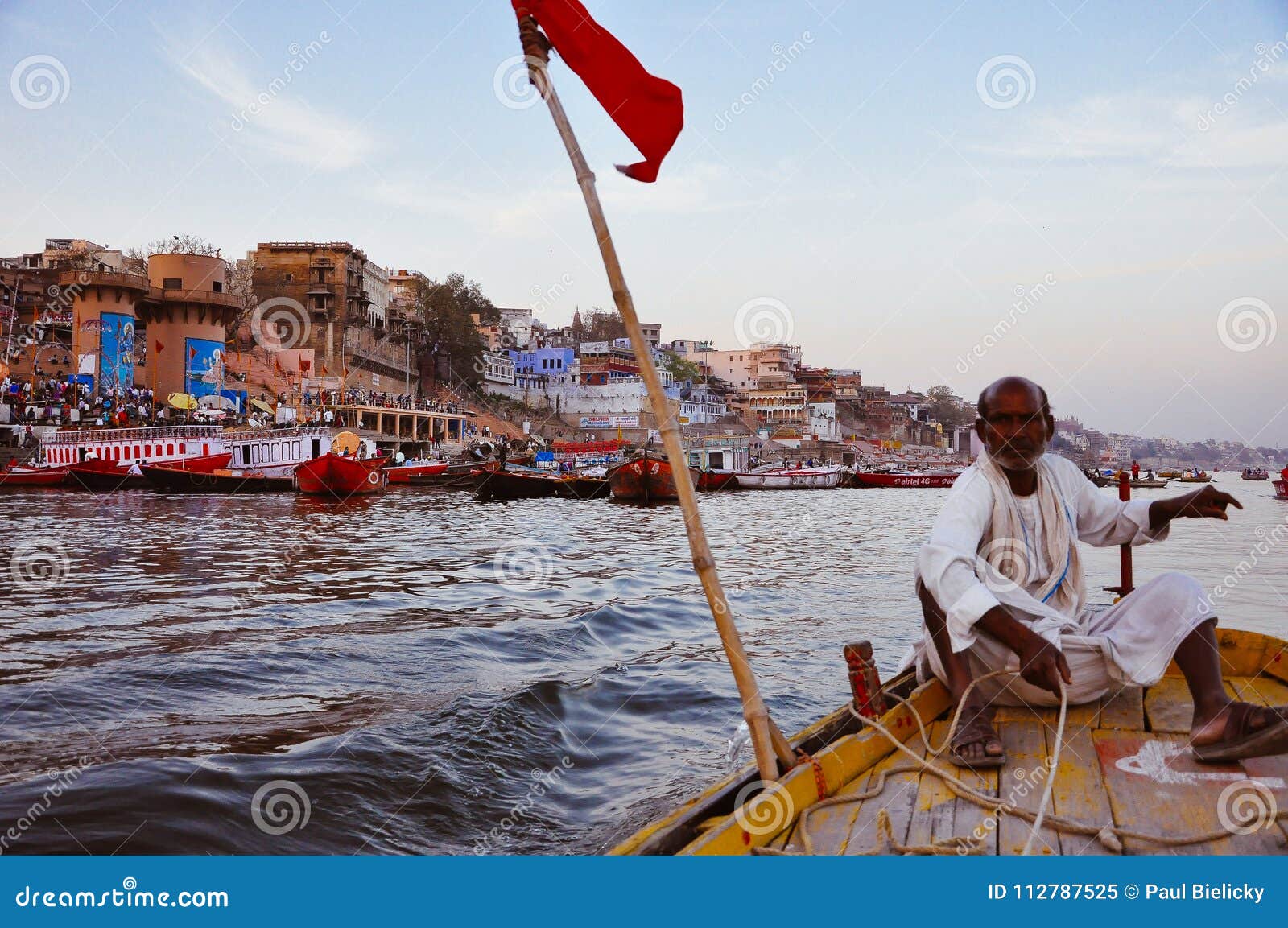On a Boat Tour in Varanasi, India. Editorial Image - Image of hawa ...