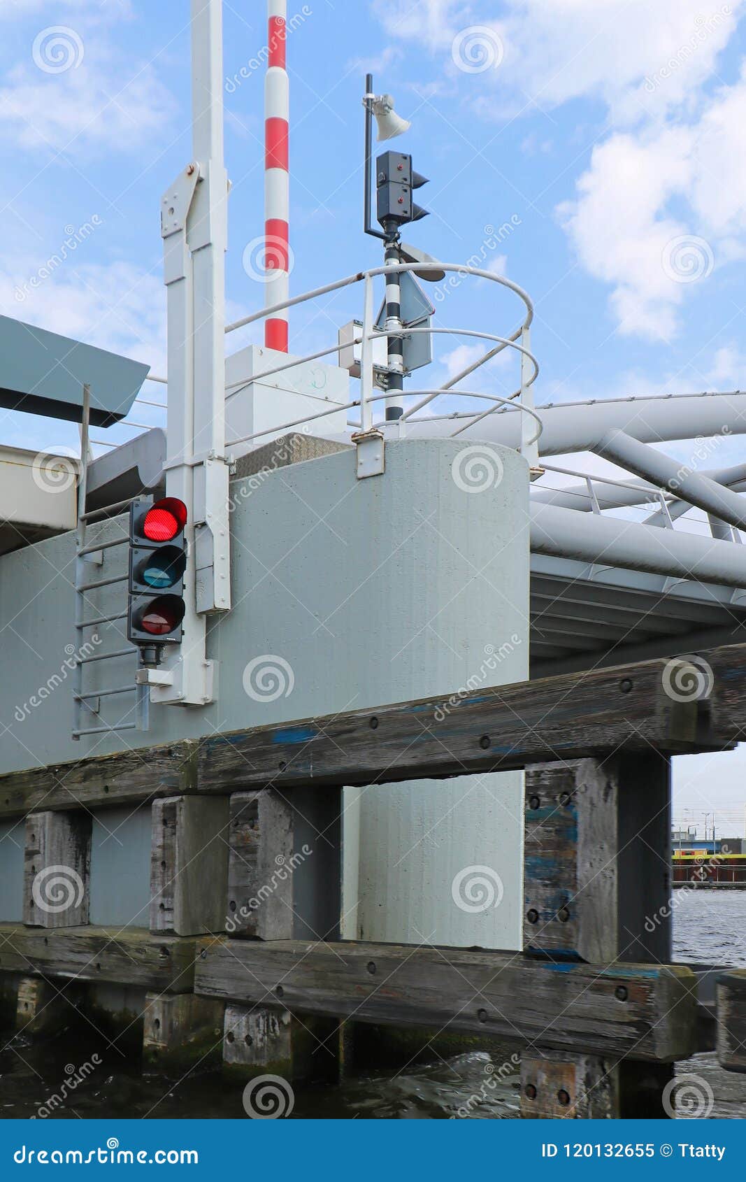 Boat Traffic Light Amsterdam Stock Image - Image of amsterdam, wooden ...