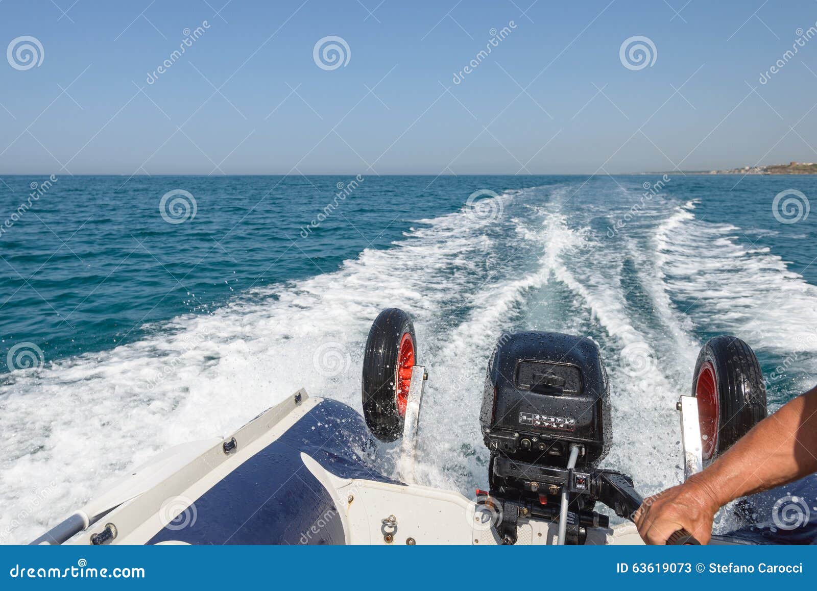 Boat trail stock image. Image of trail, water, wave, travel - 63619073
