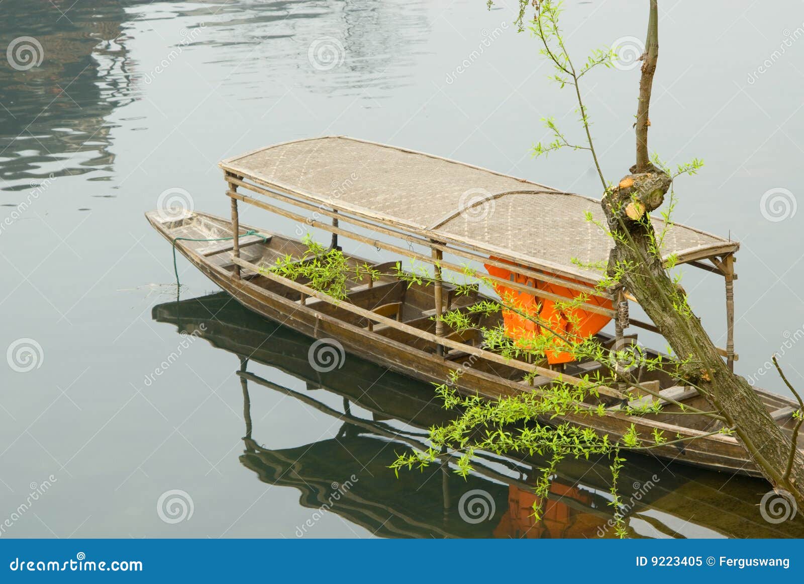 A boat and tree stock image. Image of paradise, water - 9223405
