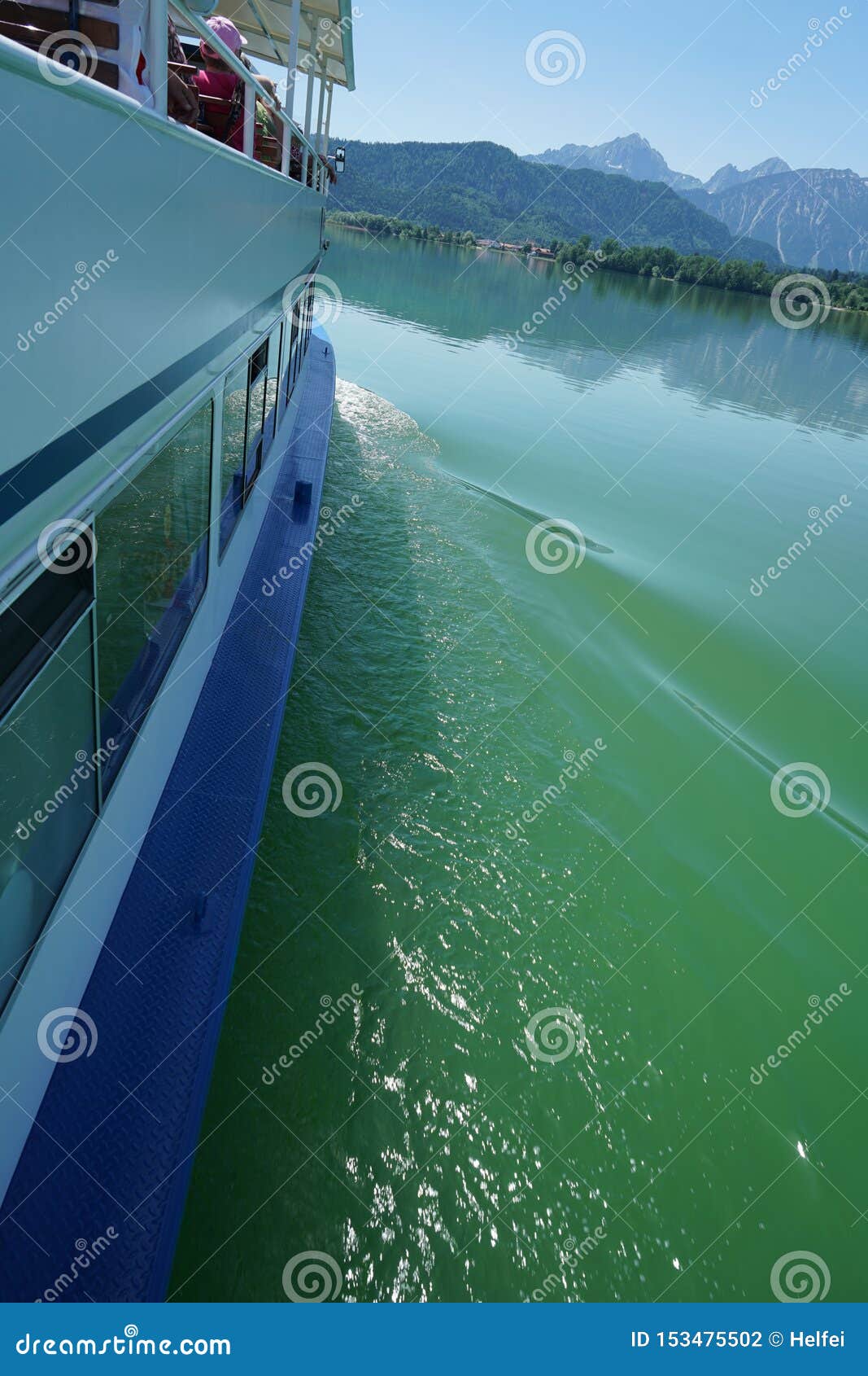 A Boat Trip on a Bavarian Lake in Summer Stock Photo - Image of nature ...