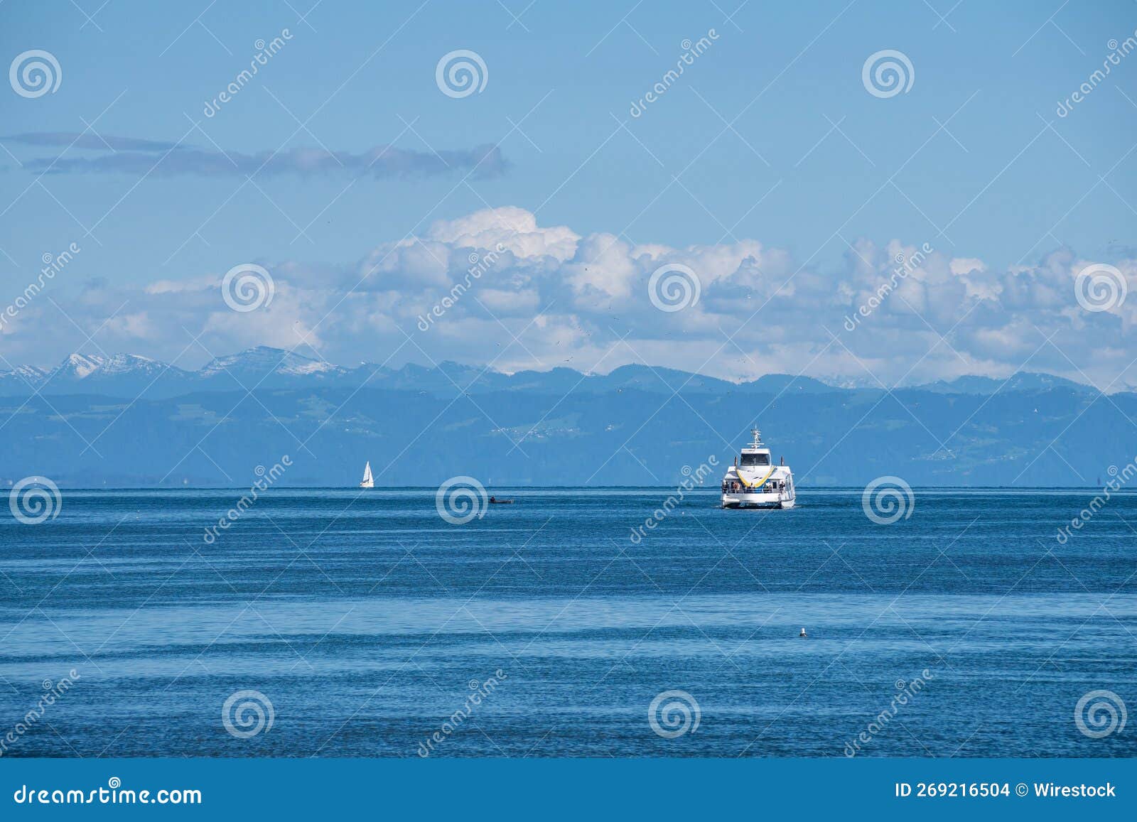Boat Trip on the Beautiful Lake Constance Stock Photo - Image of sunset ...