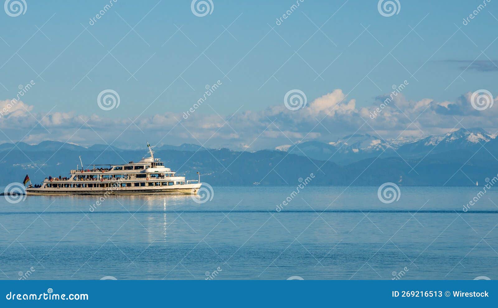 Boat Trip on the Beautiful Lake Constance Stock Image - Image of sunset ...
