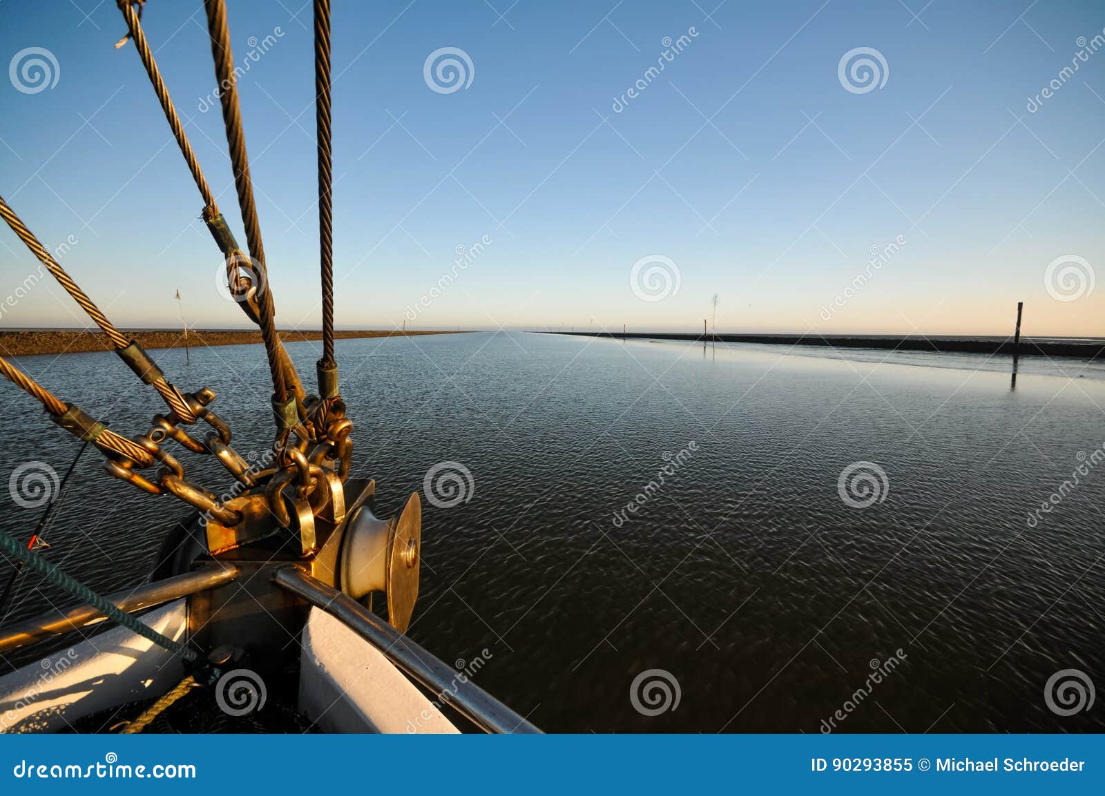 Boat Trip through a Tideway Stock Image - Image of adventure, angling ...