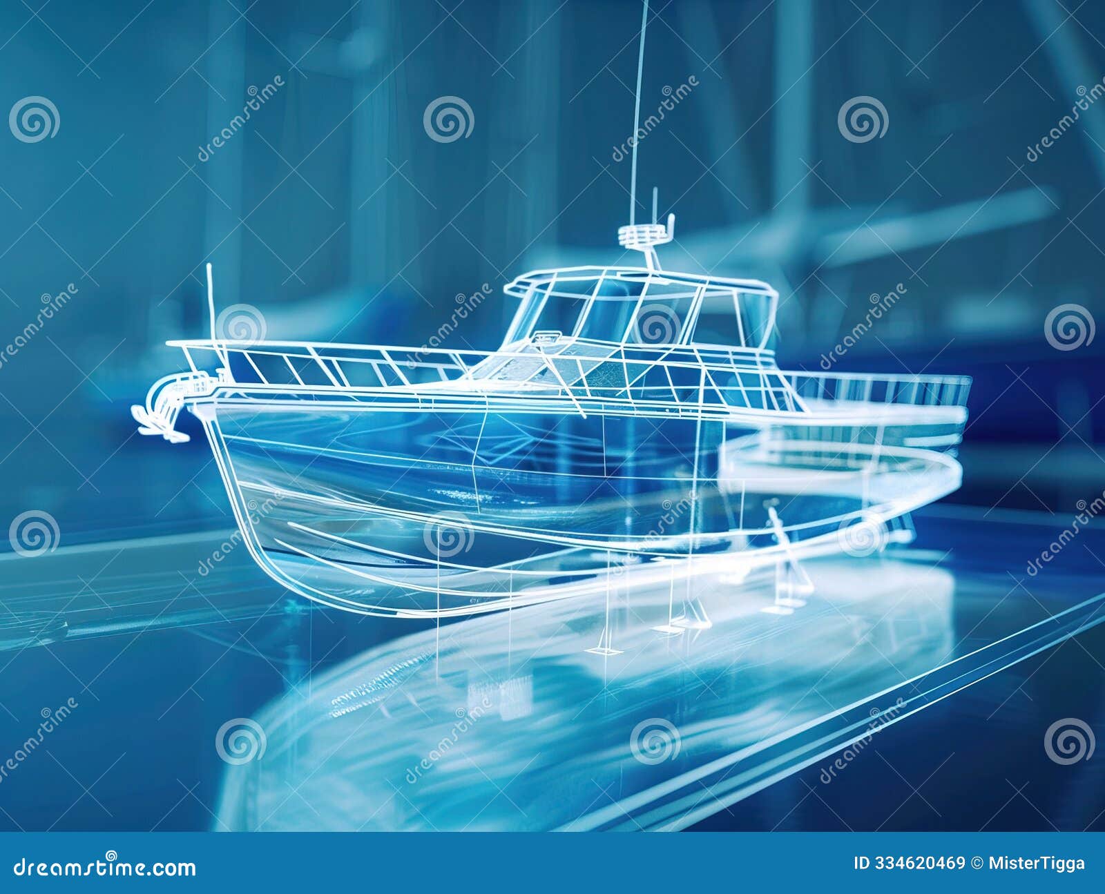 Boat Visualization with Augmented Reality Transparent Boat in Studio ...