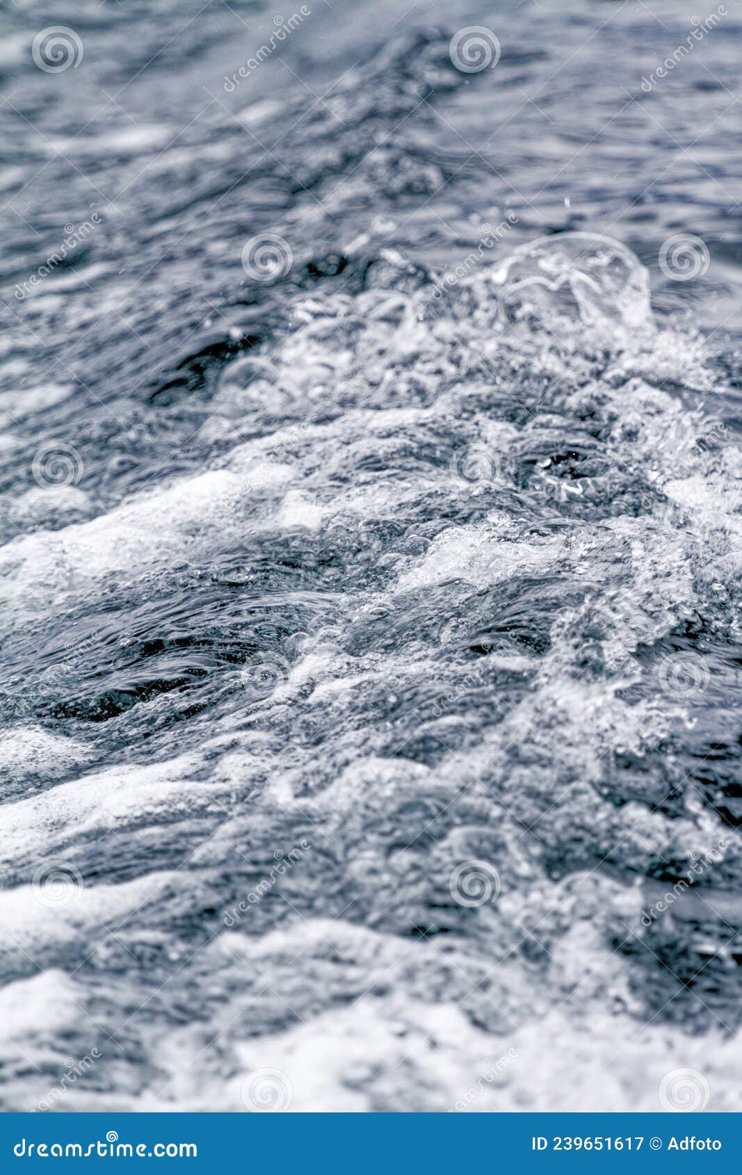 Boat Wave Ocean Trace on Blue Sea Fresh Water Background Stock Image ...