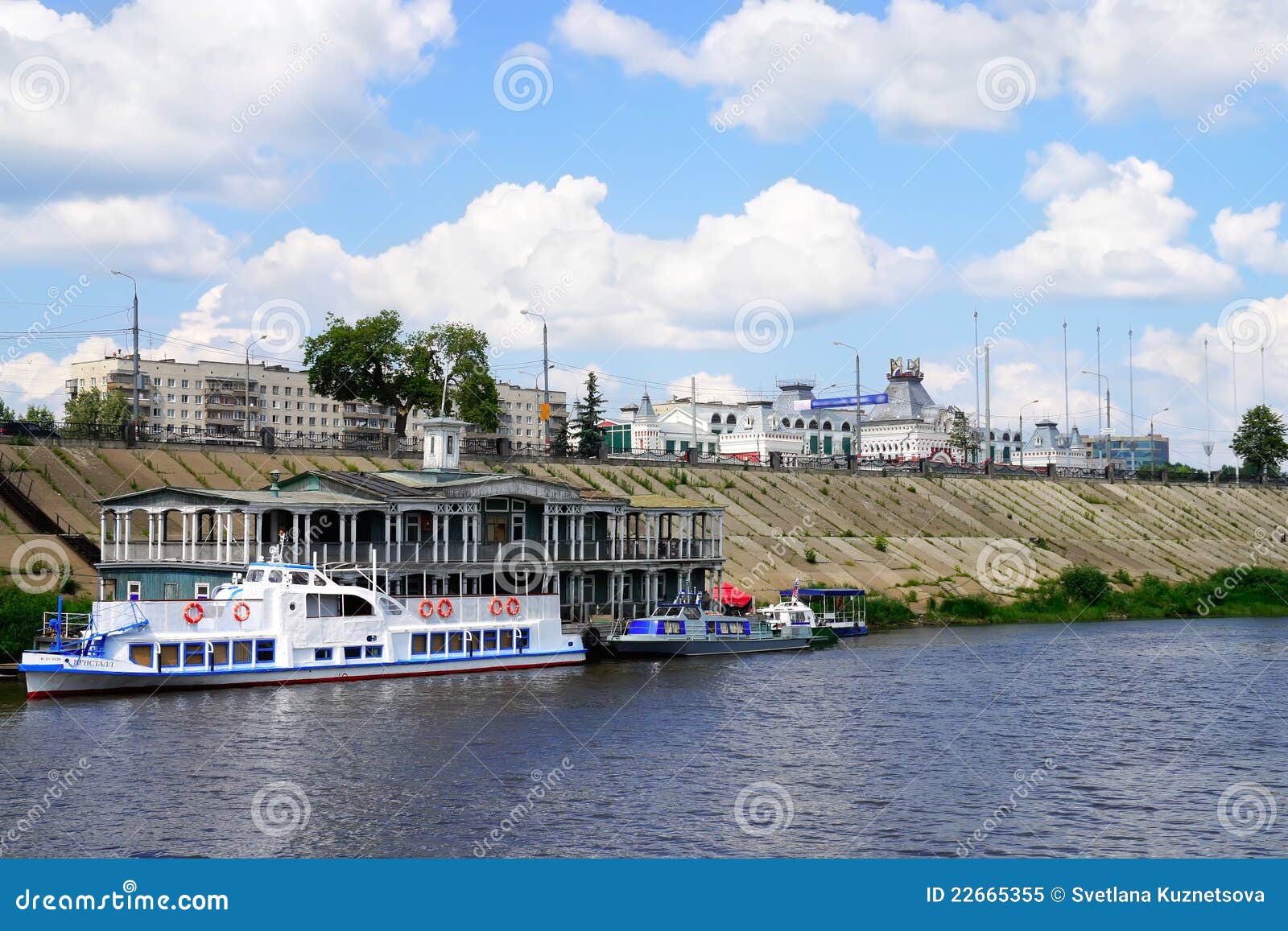 Boat at wharf stock image. Image of center, summer, city - 22665355