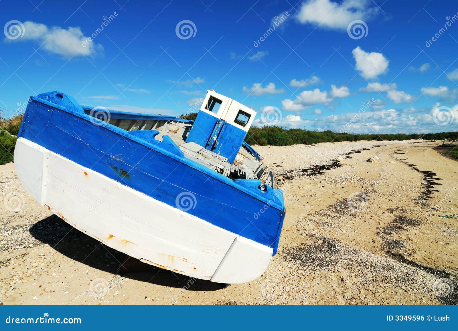 Boat wreck #4 stock photo. Image of aground, craft, damaged - 3349596