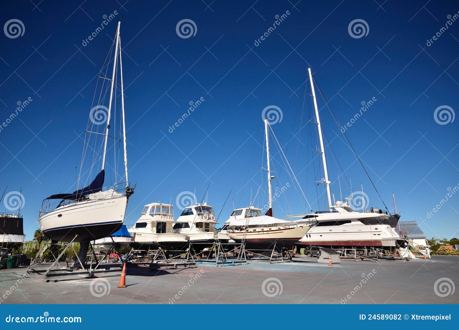 Boat Yard stock photo. Image of sanding, foul, hull, yard - 24589082