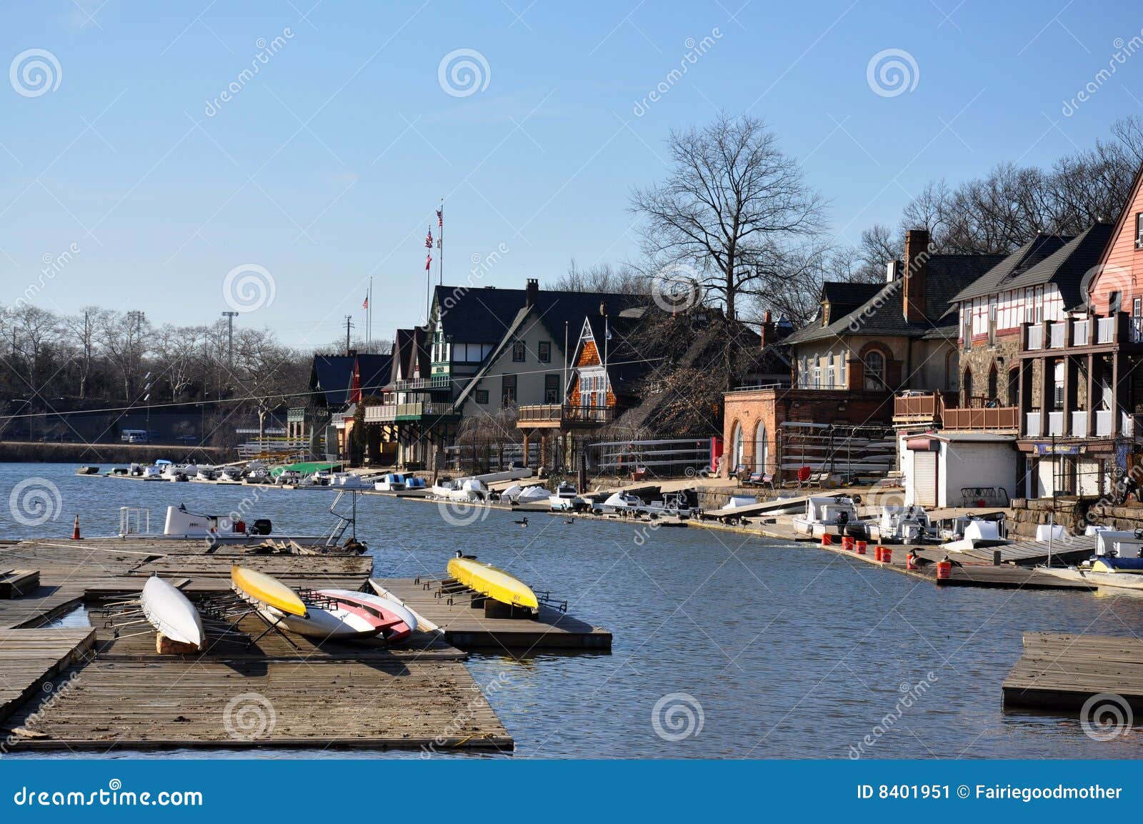 Boathouse Row, Fairmount Park, Philadelphia Stock Image - Image of ...