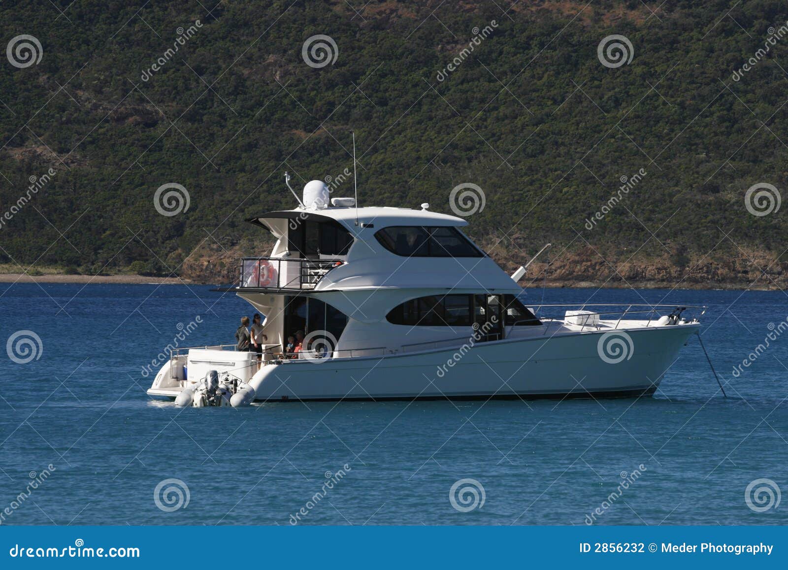 Boating adventure stock photo. Image of island, blue, australia - 2856232