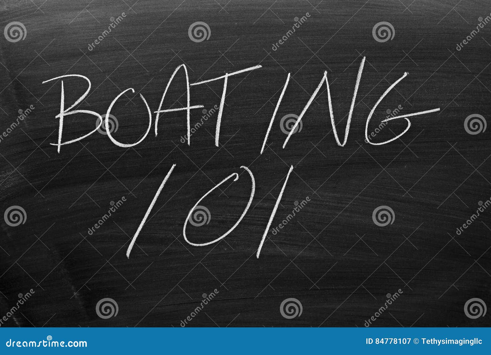 Boating 101 on a Blackboard Stock Image - Image of basic, sailing: 84778107