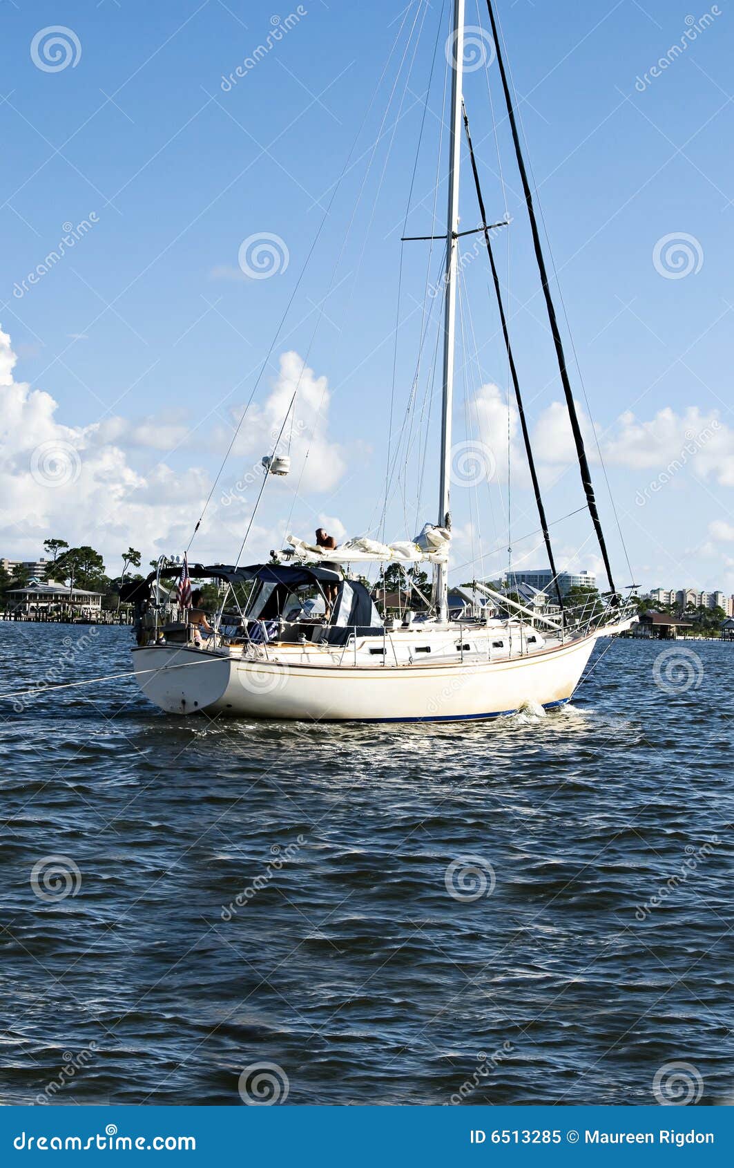 Boating on Blue Water stock image. Image of ocean, vacation - 6513285