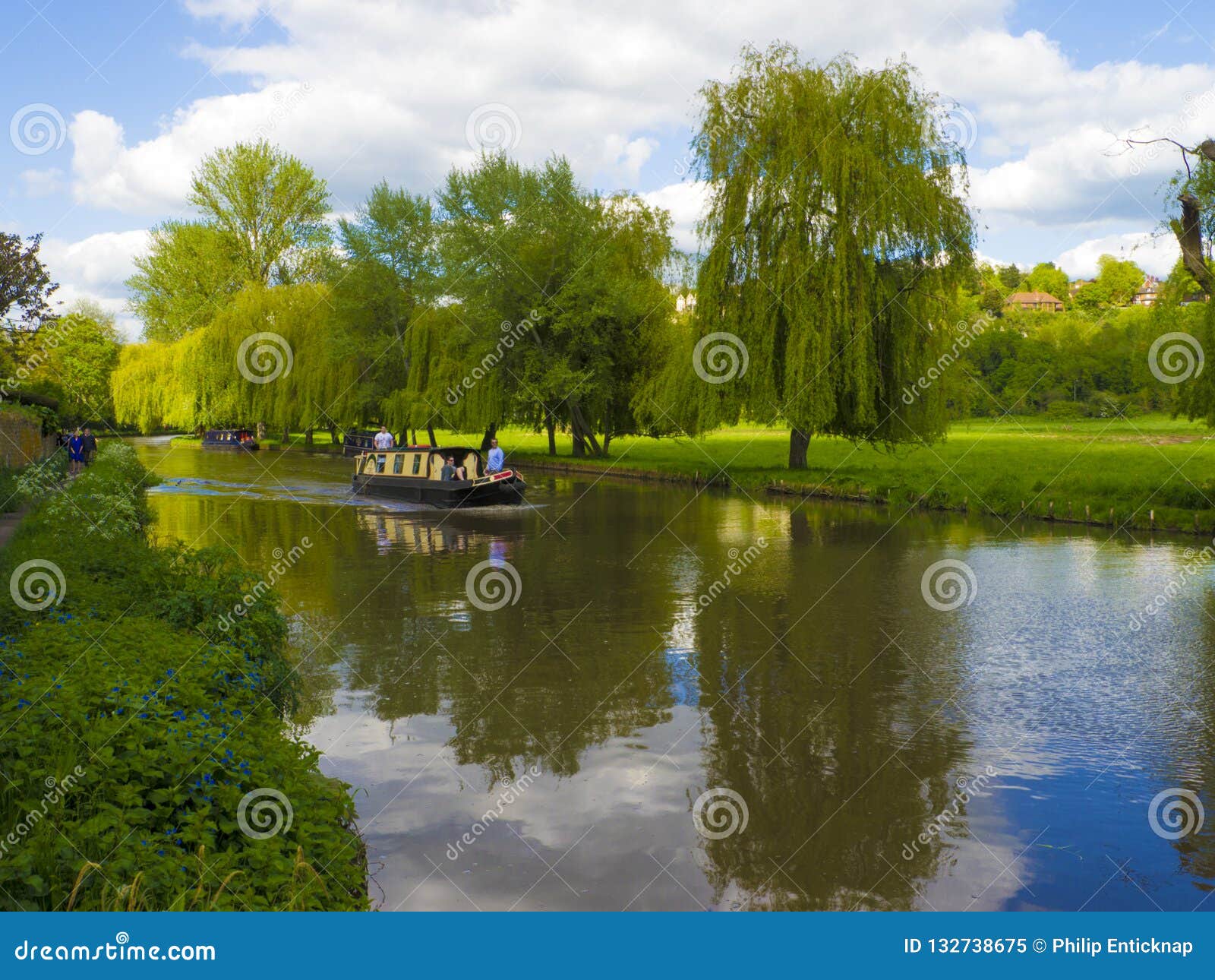 The River Wey.Guildford ,Surrey,England Stock Image - Image of rowing ...