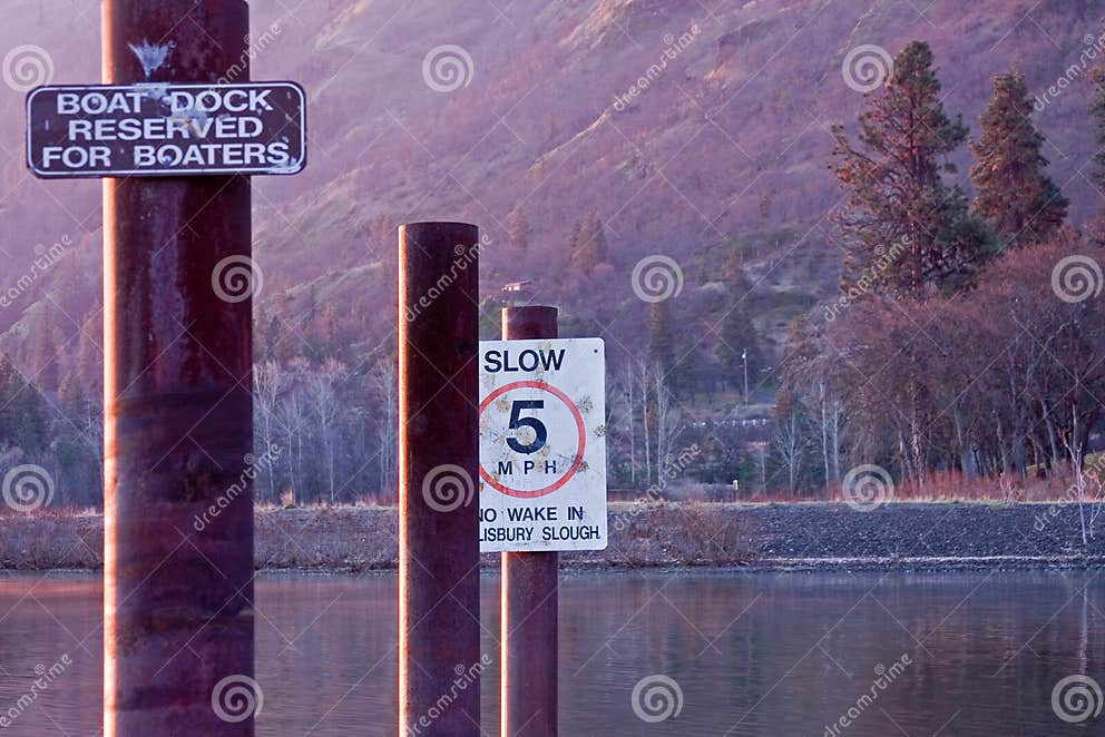 Boating Rules stock image. Image of launch, dock, signs - 13191273