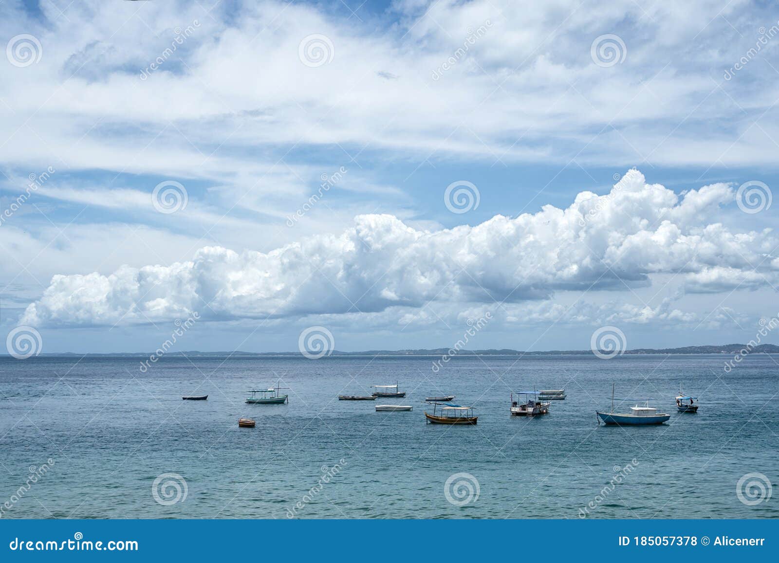 Boats at bay stock photo. Image of fishing, nature, empty - 185057378