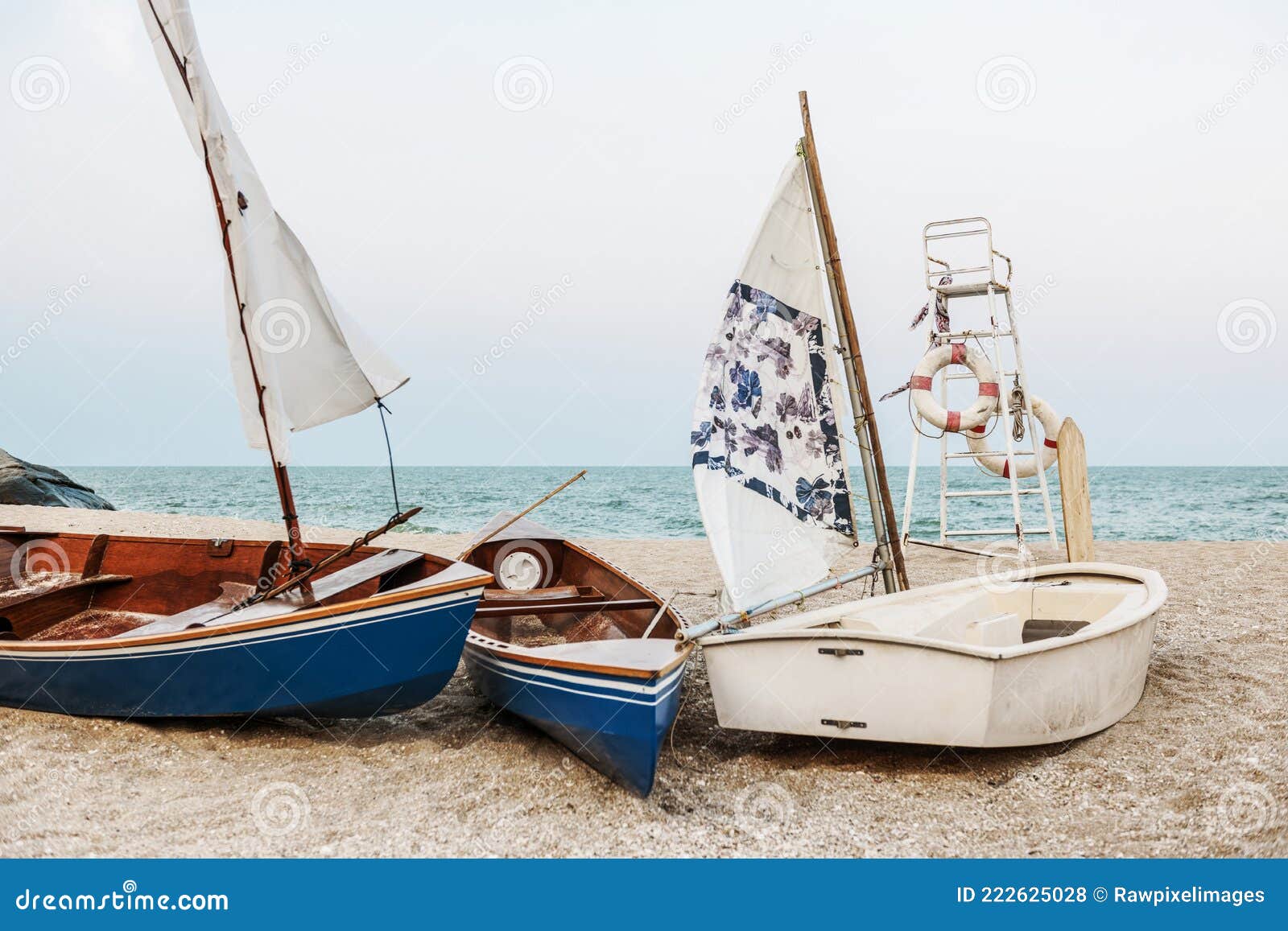 Boats on a beach stock photo. Image of cruise, boat - 222625028