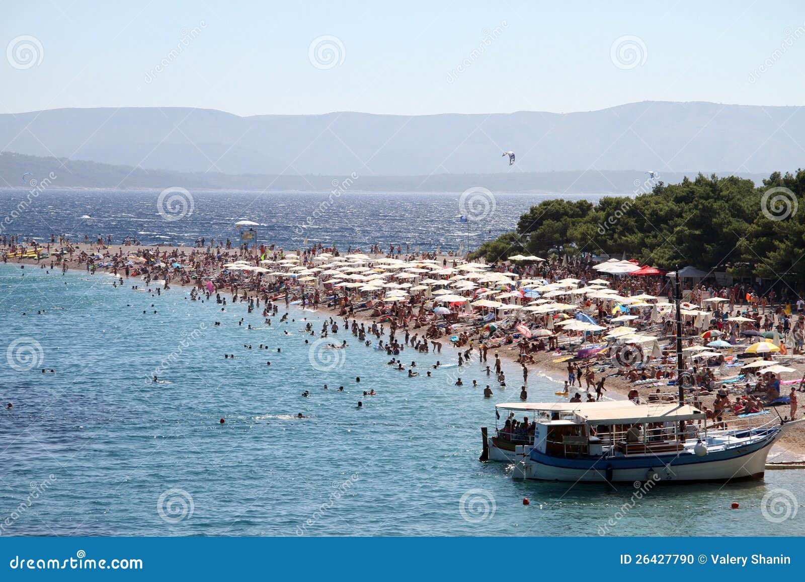 Boats and beach editorial image. Image of balkans, coastline - 26427790