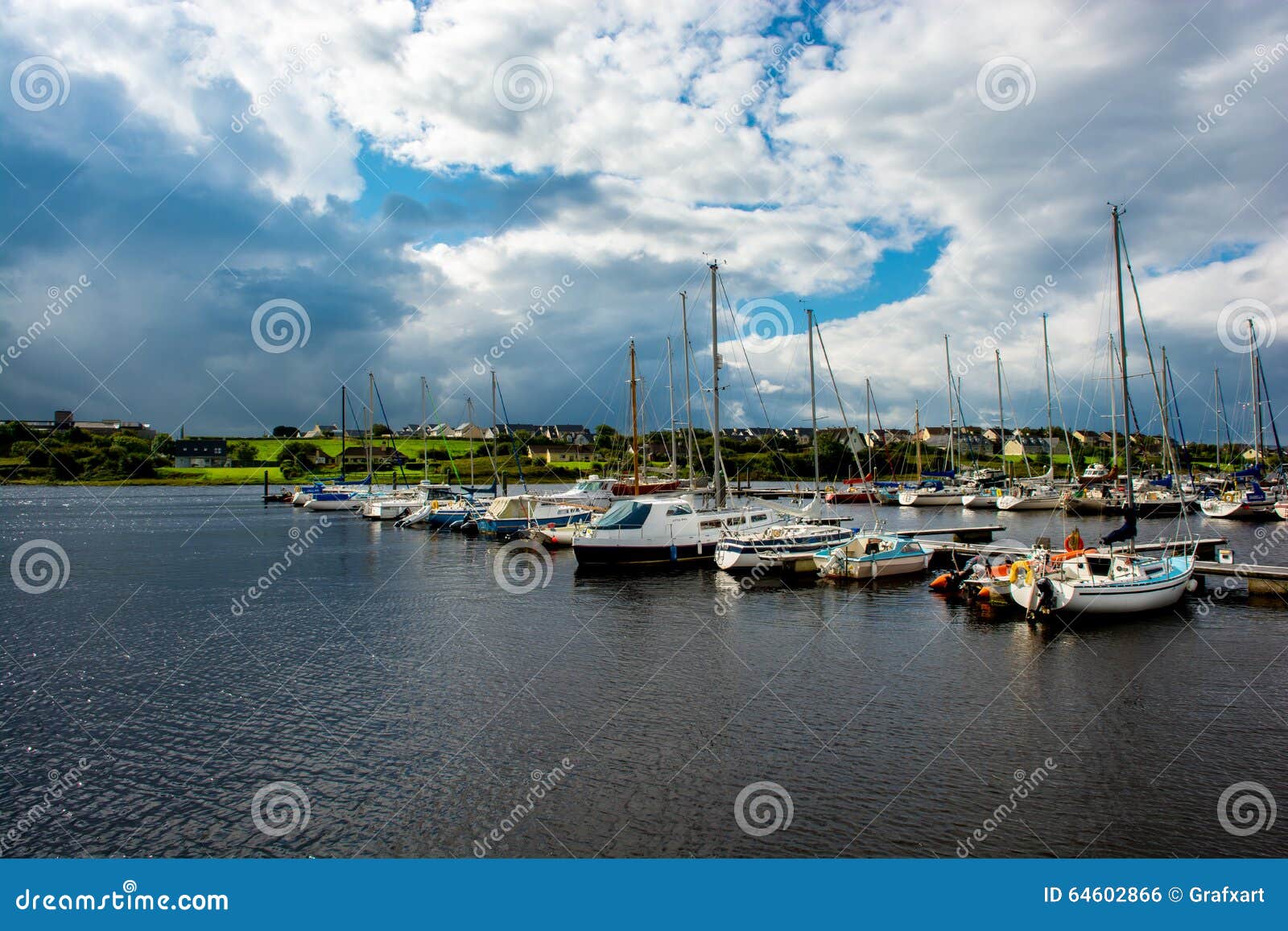 Boats in a Calm Harbor in Ireland Editorial Photo - Image of relax ...