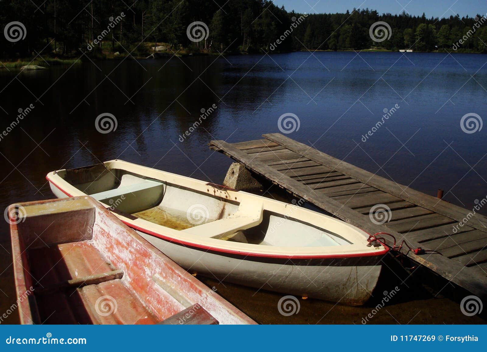 Boats and Catwalk on a Lake Stock Image - Image of boats, pond: 11747269