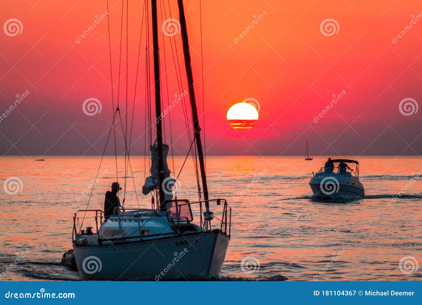 Boats Coming into Harbor at Sunset Editorial Photography - Image of ...