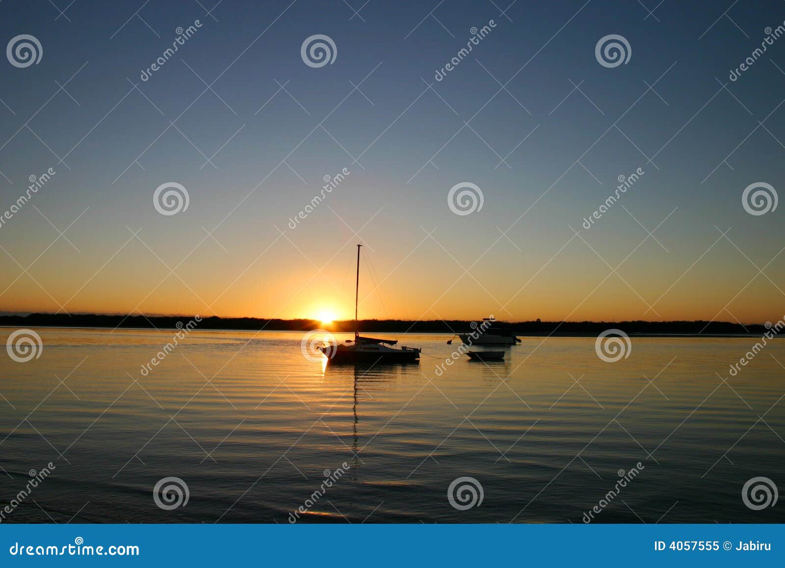 Boats at Dawn stock image. Image of island, glow, idyllic - 4057555