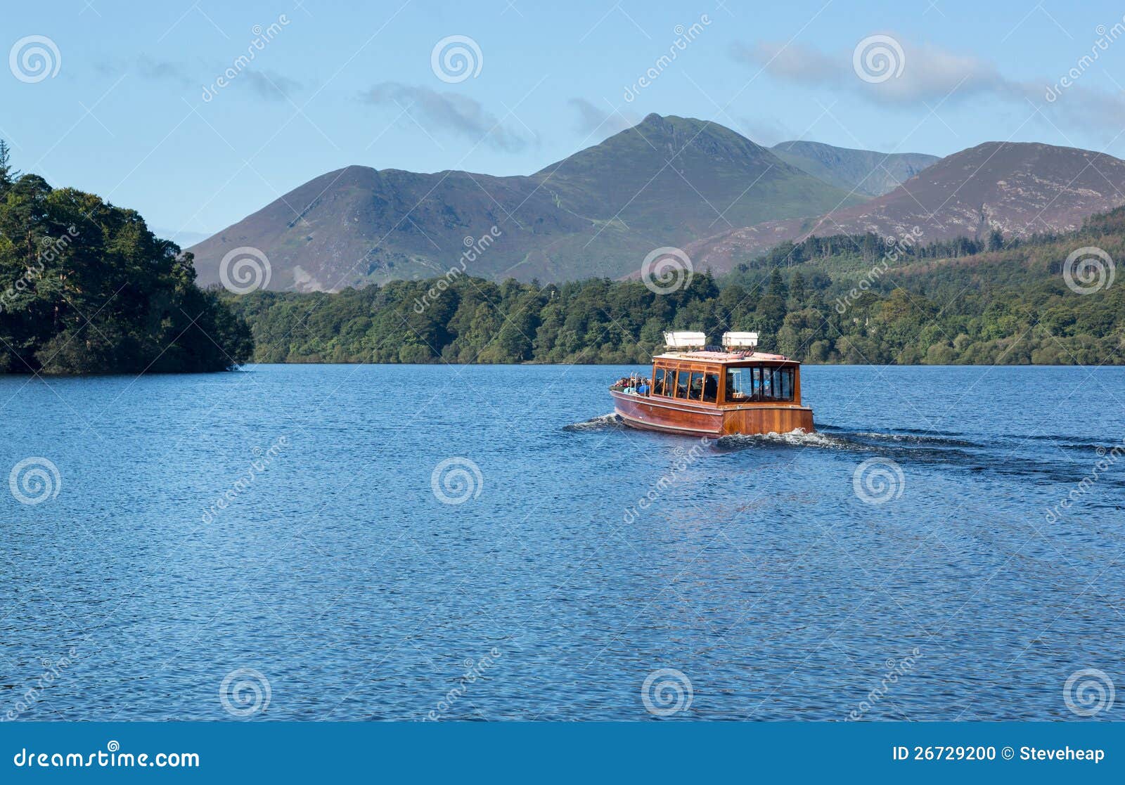 Boats on Derwent Water in Lake District Stock Photo - Image of great ...