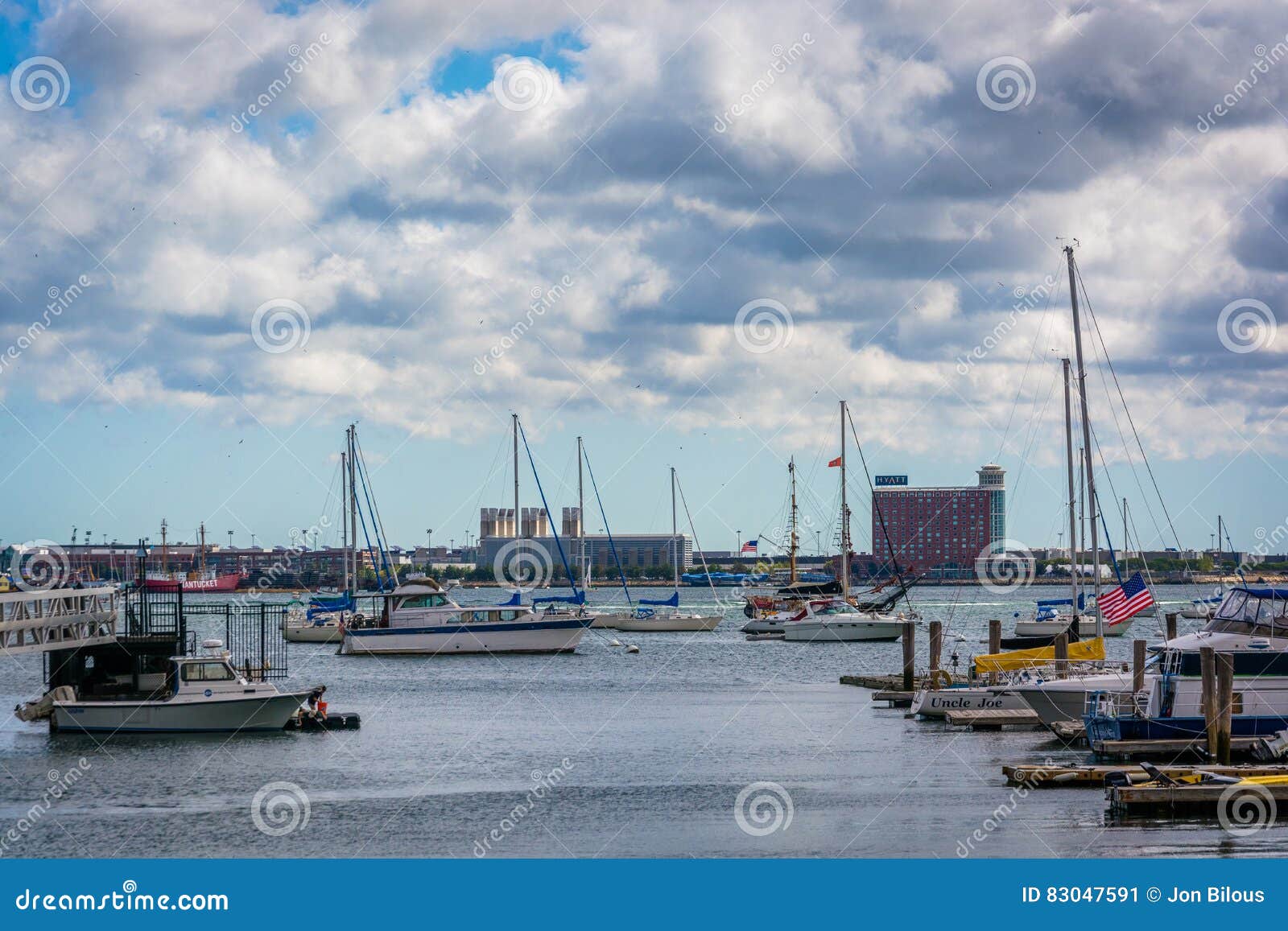 Boats Docked in the Harbor of Boston, Massachusetts. Editorial Photo ...