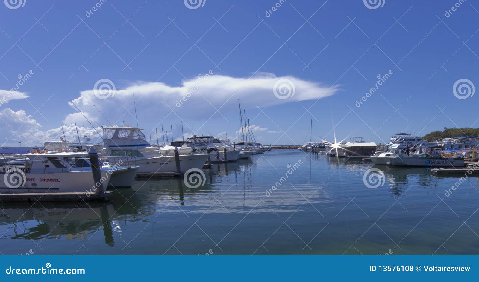 Boats Docked at Marina Port Stephens Stock Photo - Image of marine ...