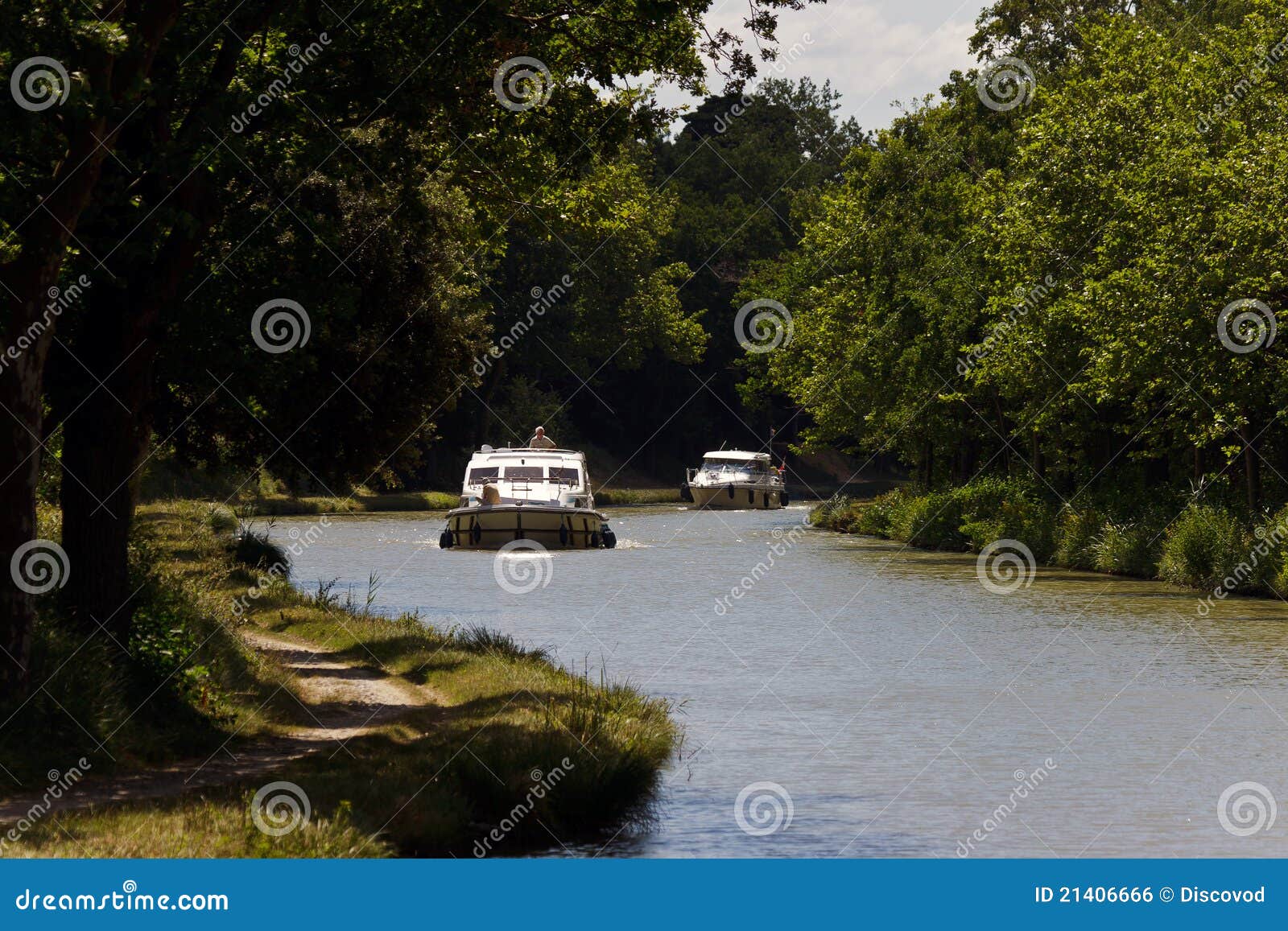 Boats float down the river stock photo. Image of floats - 21406666