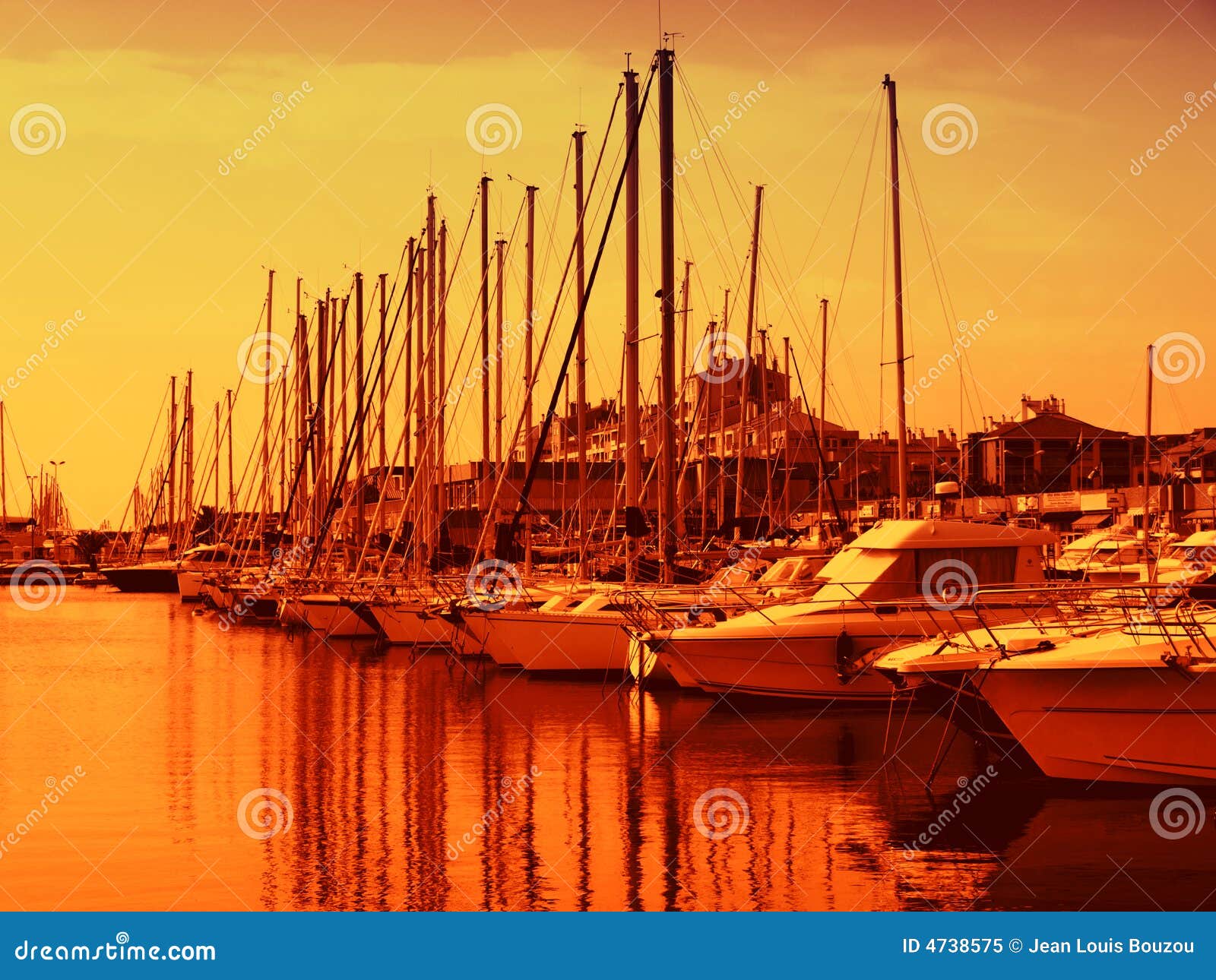 Boats in harbor stock image. Image of pleasure, sailboats - 4738575