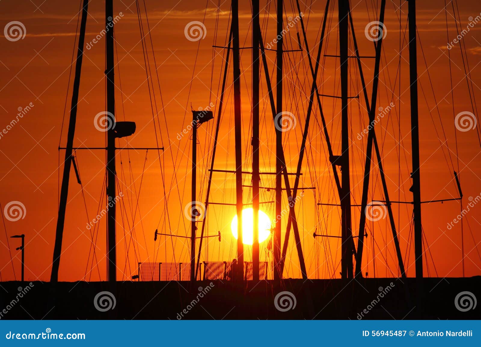 Boats in the Harbor at Sunset, Stock Image - Image of harbour, harbor ...