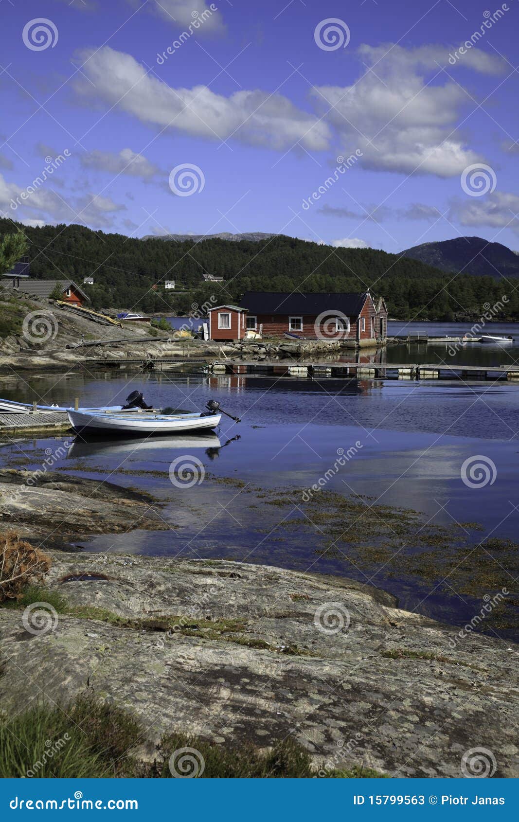 Boats in a harbour, Norway stock image. Image of pier - 15799563