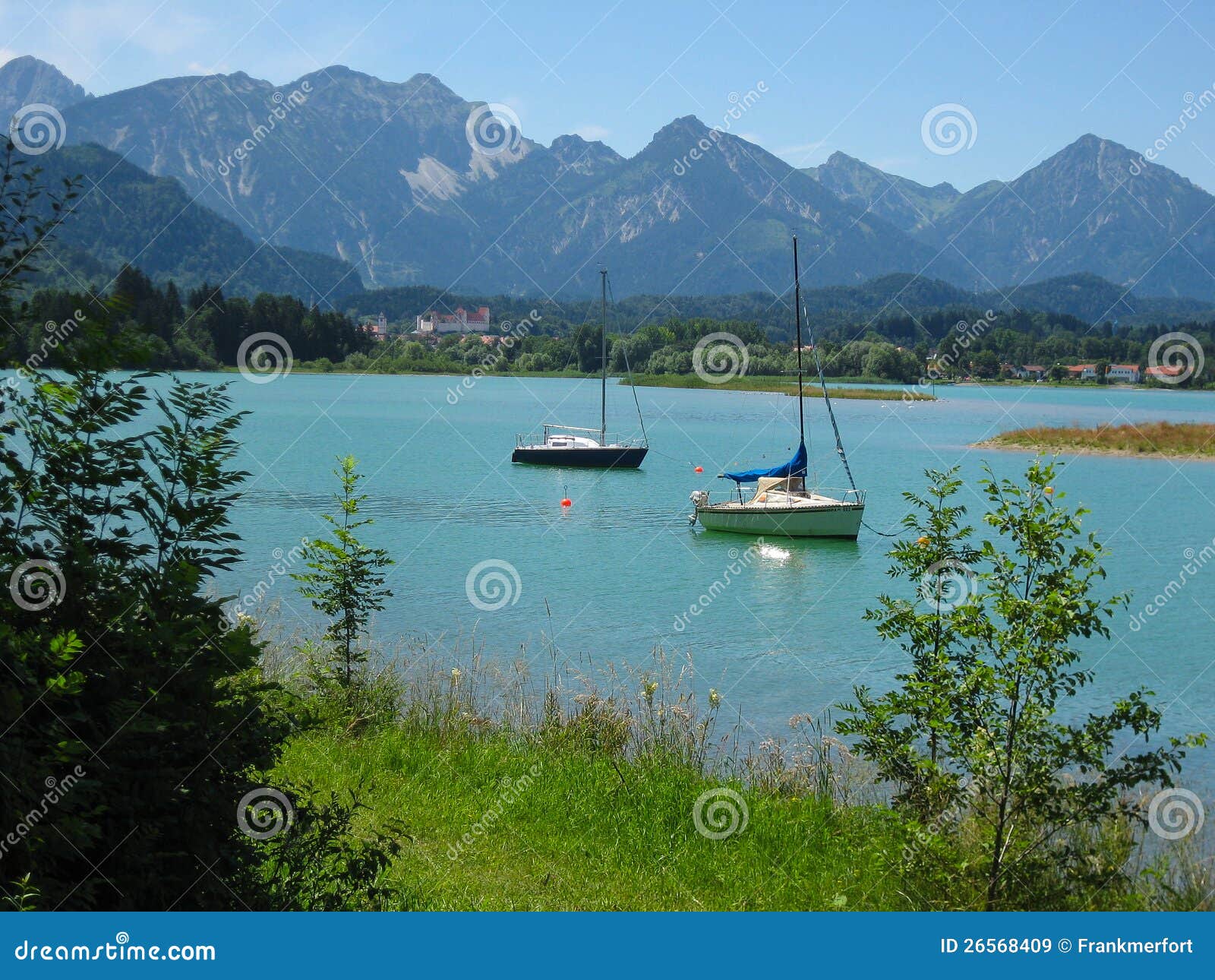 Boats on the Lake Forggensee Stock Image - Image of boot, card: 26568409