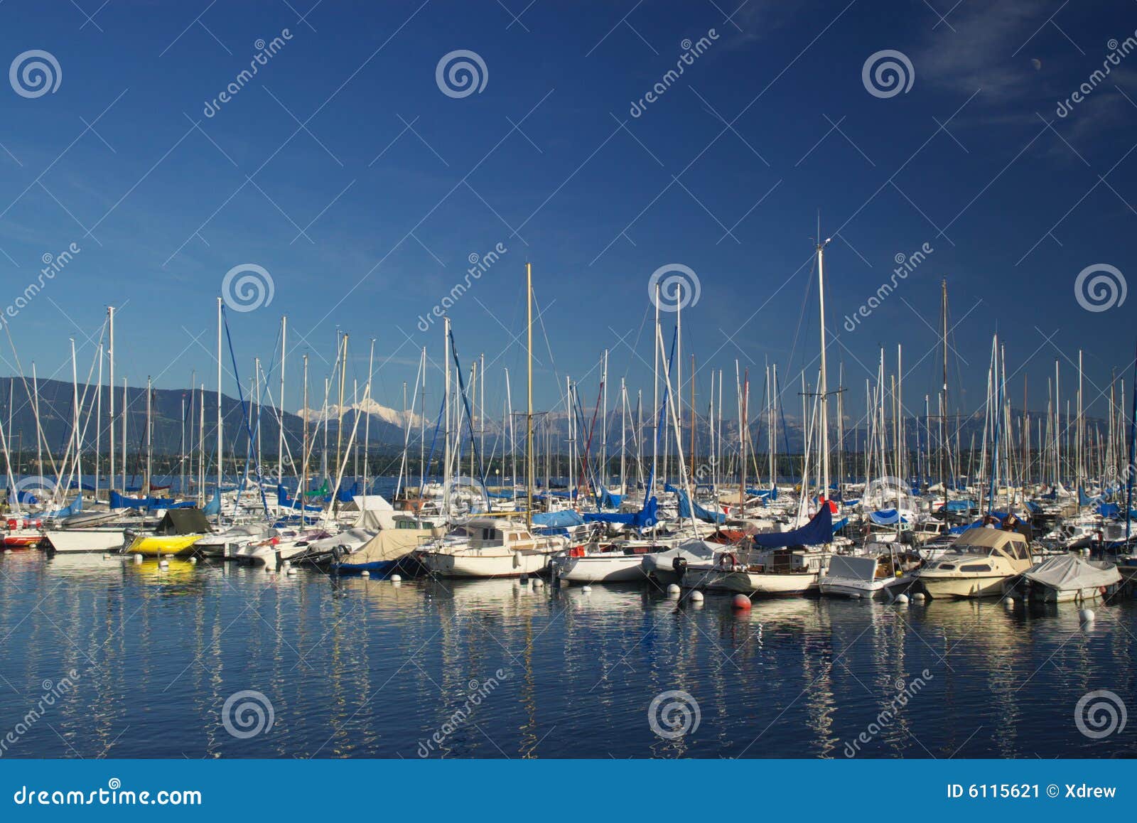 Boats on lake Geneva stock image. Image of yacht, europe - 6115621