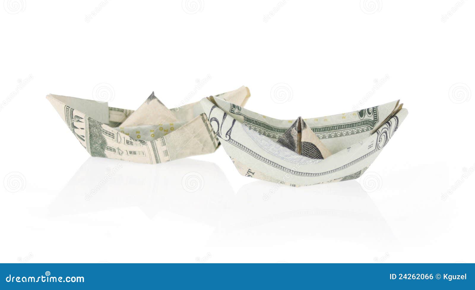 Boats made with money stock photo. Image of finance, earn - 24262066