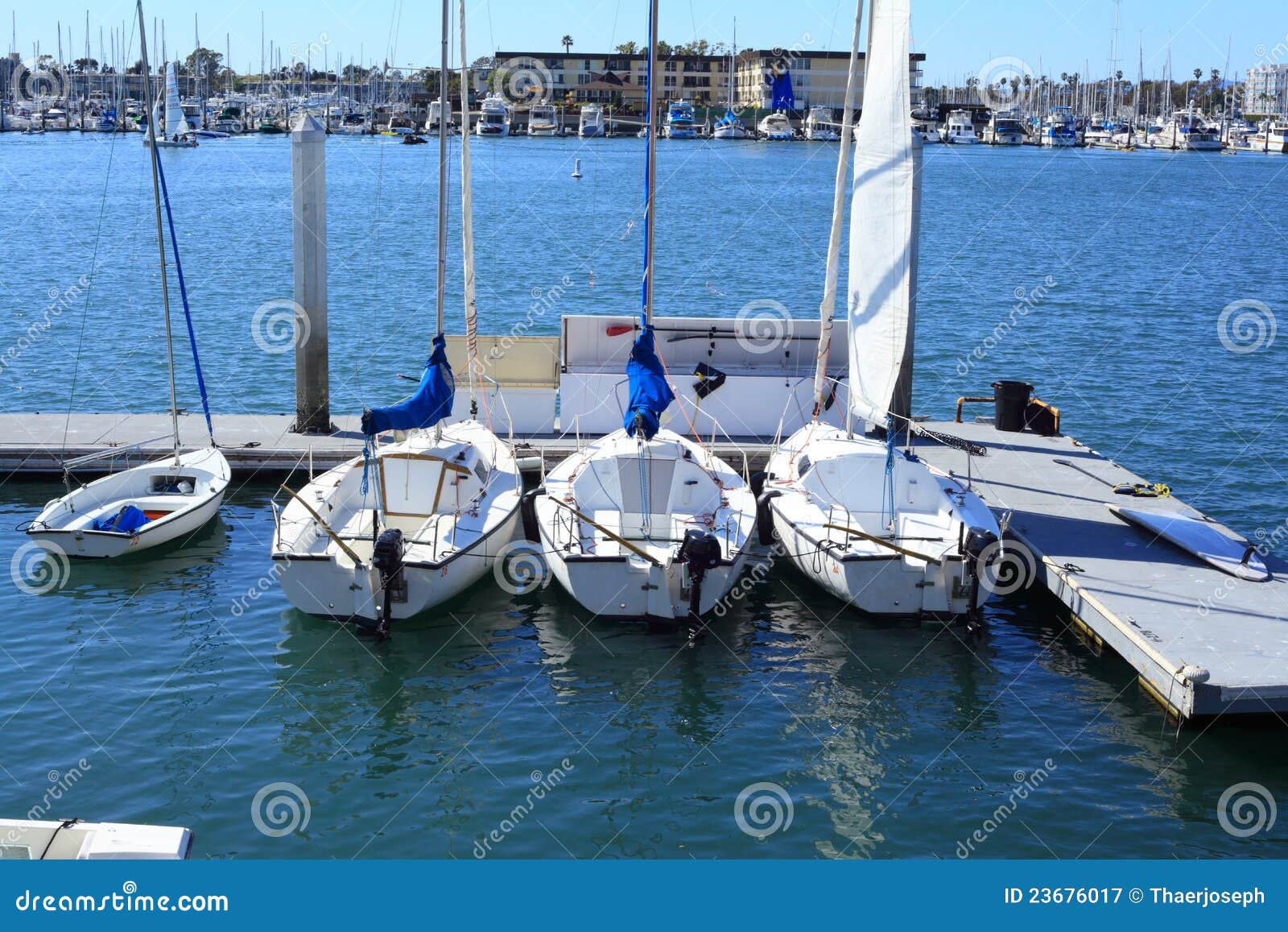 Boats in the Marina stock image. Image of fishing, reflection - 23676017