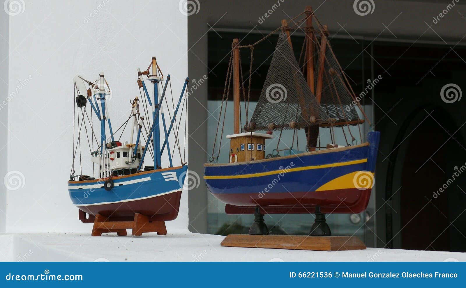 Boats models on wall stock photo. Image of blue, sailboat - 66221536