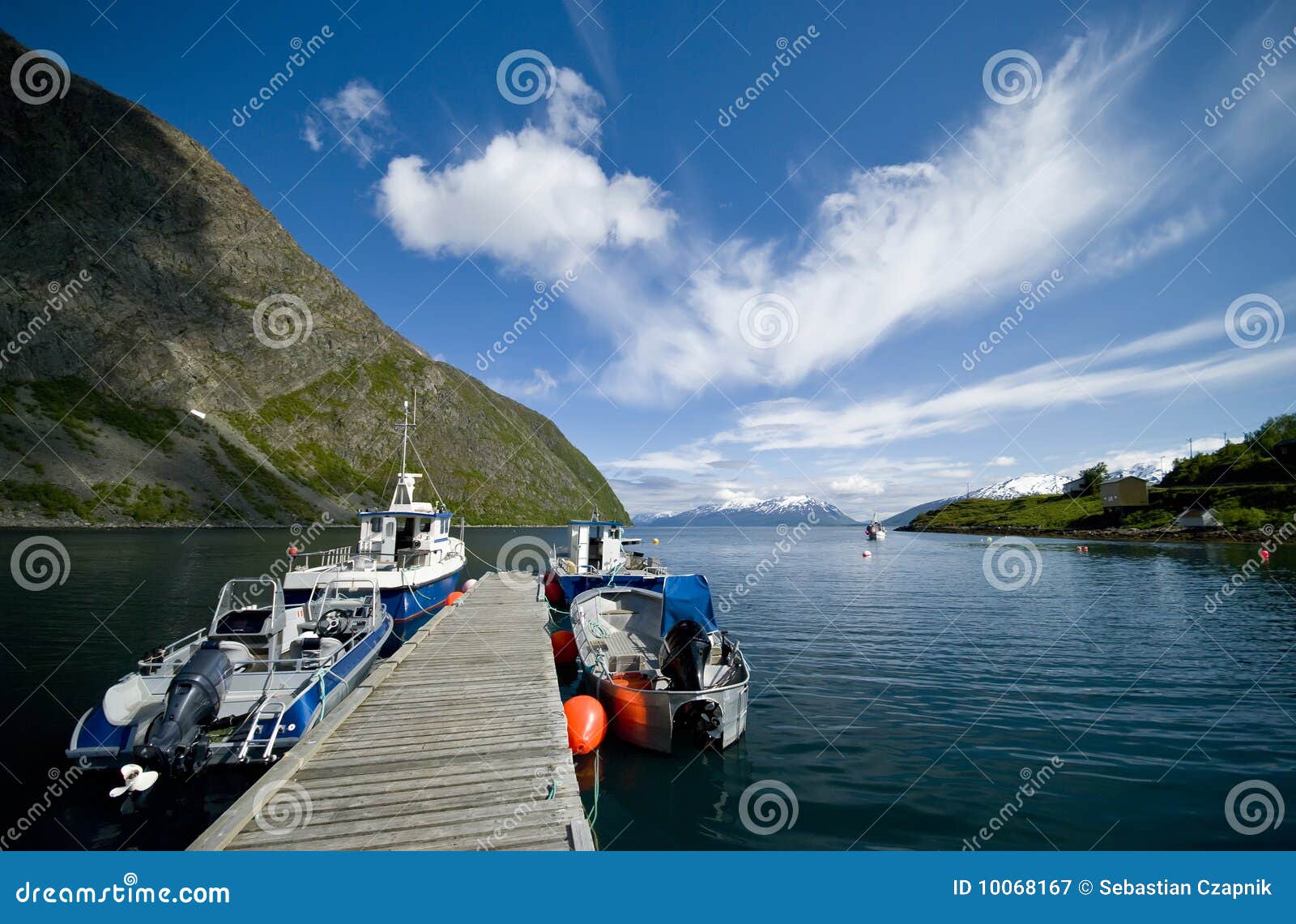 Two Boats Moored Alongside Each Other At The Iconic Downtown Nyhavn ...